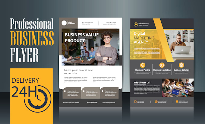 Make a professional business leaflet, one pager, pamphlet, and sell ...