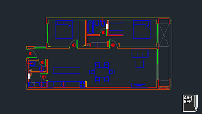 Create autocad 2d documents for architecture by Agustome | Fiverr