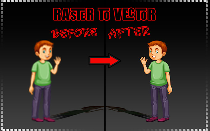 Design raster to vector files by vector tracing by Cudesignerkng | Fiverr