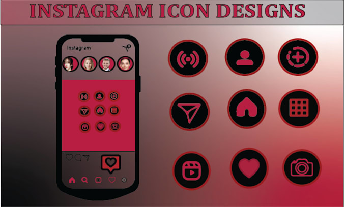 Design highlight icons for mobile apps by Emaymramzan | Fiverr