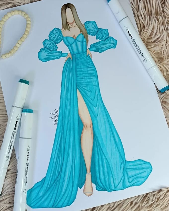 dresses drawings