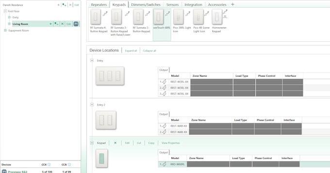 Do lutron ra3 design and configuration by Danishlinkss | Fiverr