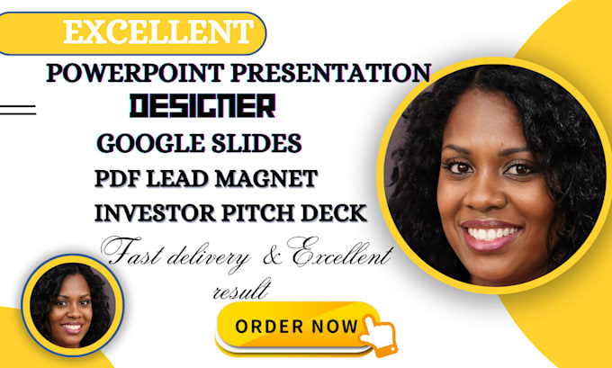 Design modern powerpoint presentation slides, investor pitch deck, google slides by Addison ...