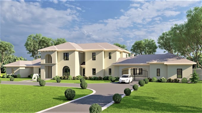 Create 3d model and render images architecture project by Muhammadimon | Fiverr