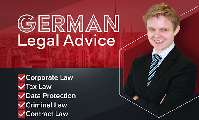 Be your german lawyer for german legal advice by Adampc | Fiverr