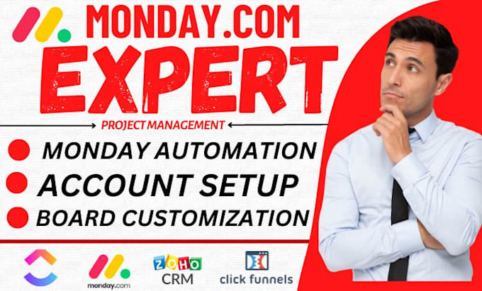 Setup Project Management On Monday Com Monday Crm Workflow Monday