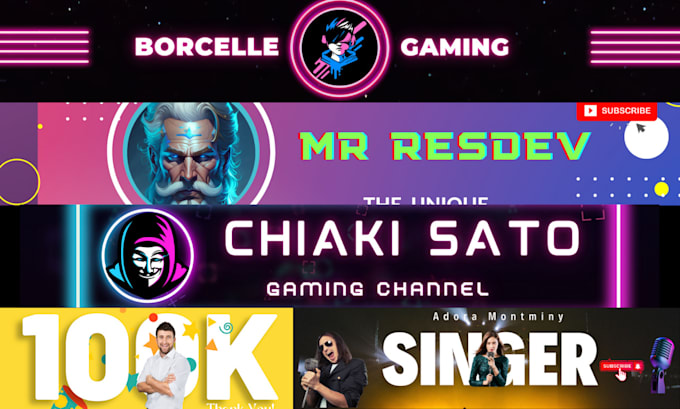 Create youtube channel logo and banner design by Argho277124 | Fiverr