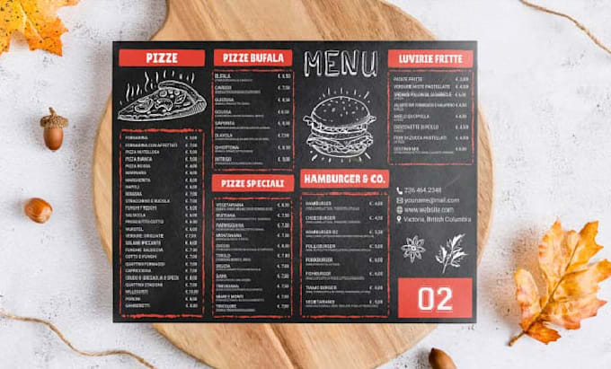 An amazing menu design, food menu, restaurant menu by Itswitcher | Fiverr