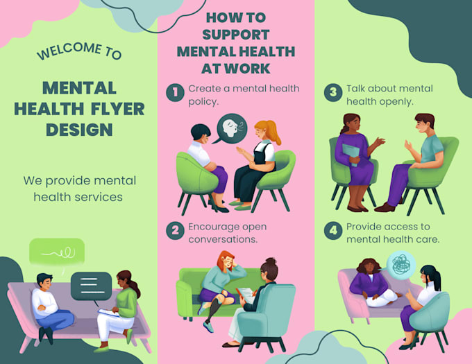 Design mental health flyers, poster, ad image and brochure by ...