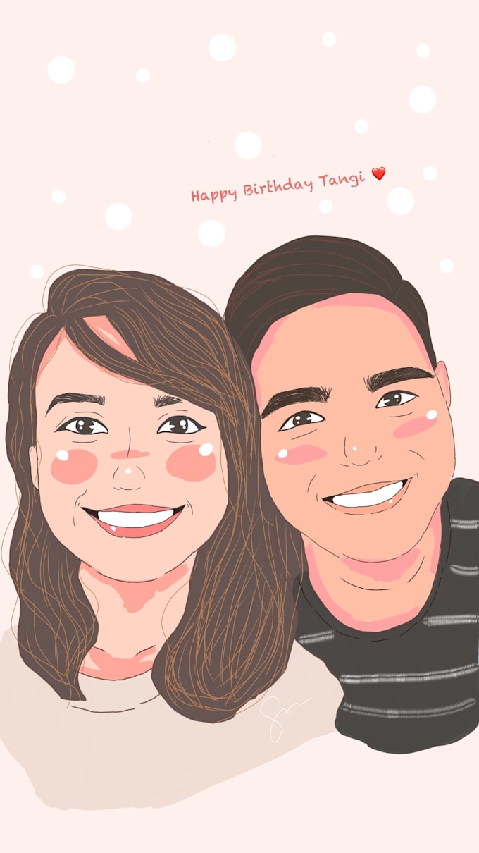 Create custom digital illustrations by Drawingnikulot | Fiverr