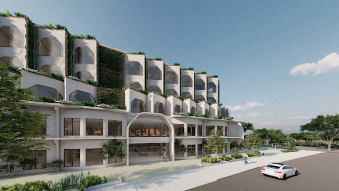 Model and render photorealistic 3d exterior images by Denarabyan | Fiverr