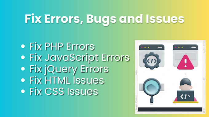 Fix Your Php Mysql Html Css Javascript And Jquery Bugs By Faheemkhoso Fiverr