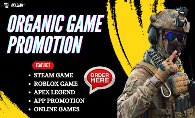 Run an advertising campaign for your game, steam game, roblox game, to ...