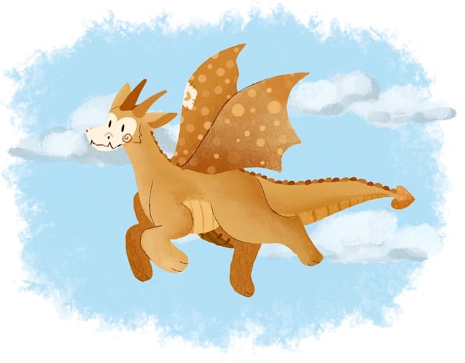 Draw your character in a cute lineless cartoon artstyle by Feluarena ...