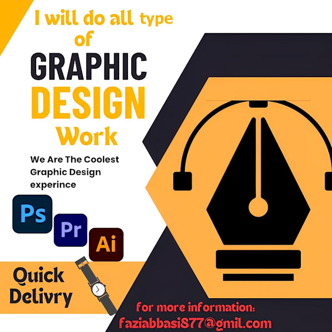 Create a professional graphic design work by Faizanabbasi665 | Fiverr