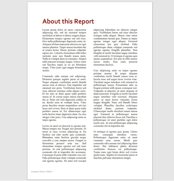 Proof read and edit your annual report by Monaahad | Fiverr