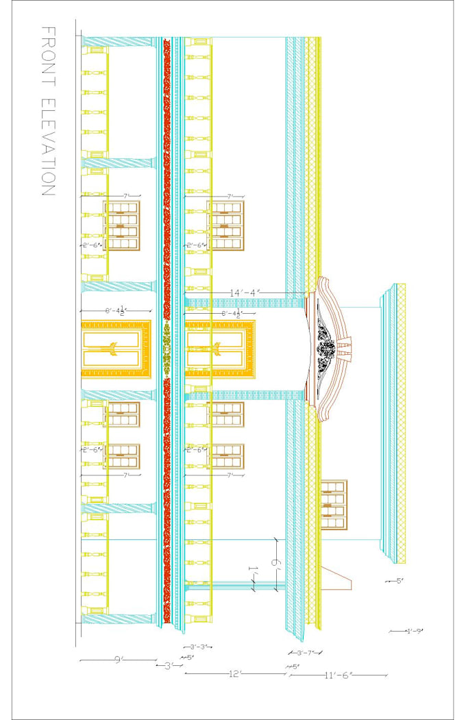 Draw 2 d floor plan site plan section plan and elevation drawing in autocad by Taimourzafar12 ...