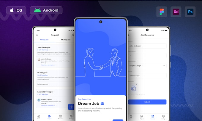 Design mobile app ui ux for ios and android with figma or xd by Swift_pixel | Fiverr