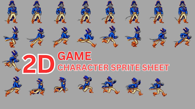Create amazing sprite sheet, game asset, animation character for your ...