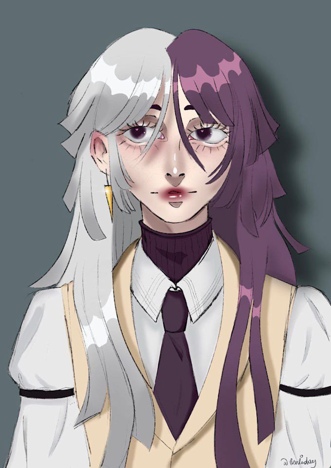 Make design for your oc draw a portrait or illustration by Benliday ...