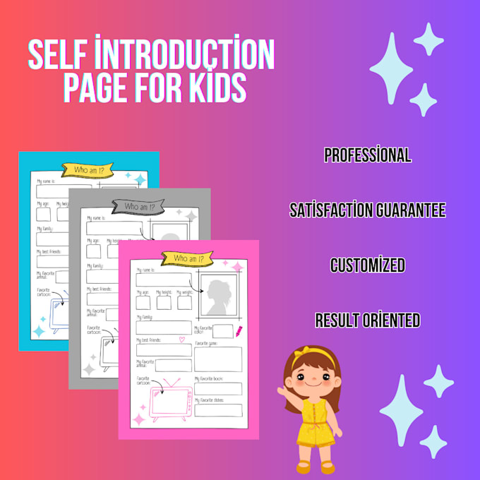 Make a self introduction page by Brkcnkc | Fiverr