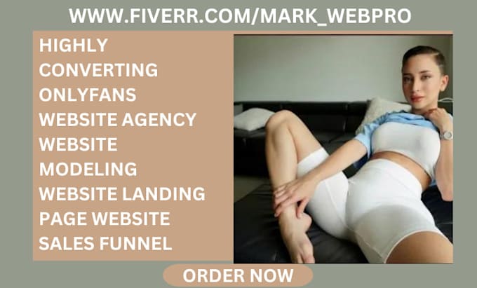 Create onlyfans website agency website modeling website landing page salesfunnel by Markweb_pro ...