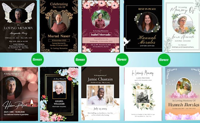 Do nice funeral flyer, obituary, event and program in 2 hrs by ...