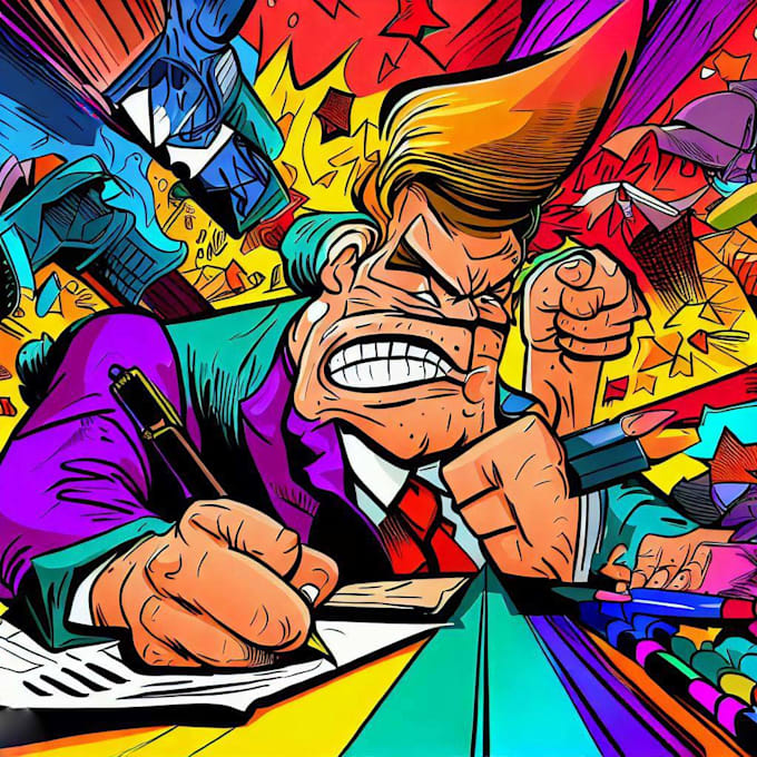 Draw political and editorial cartoons by Lamb_ourga | Fiverr