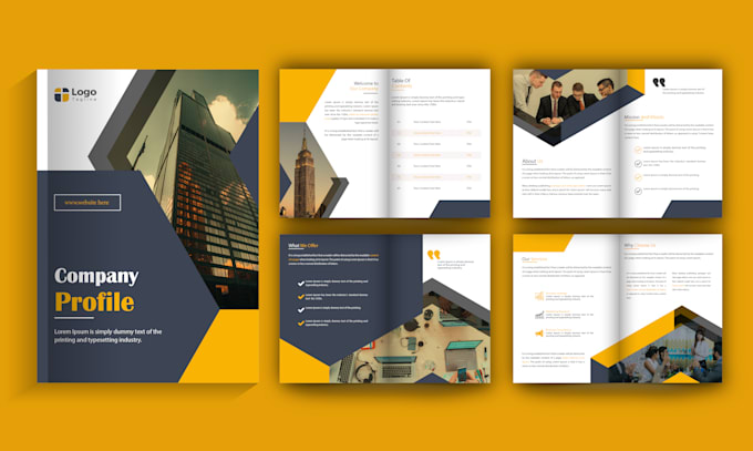 Design company profile, brochure, annual report, booklet, proposal by Ovi_dey | Fiverr