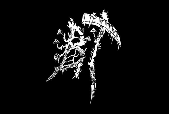 Draw a metal, grind core, sludge logo by Barbar_dull | Fiverr