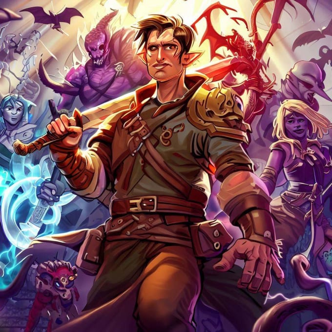 Dnd character art and dnd party by Crilastee6 | Fiverr