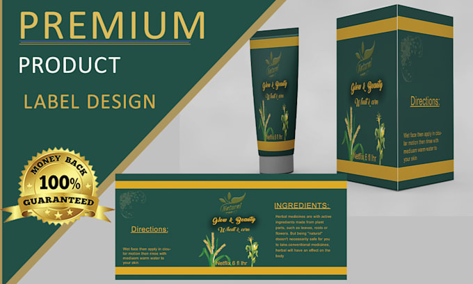 Do product label and packaging design with 2 design concepts by ...