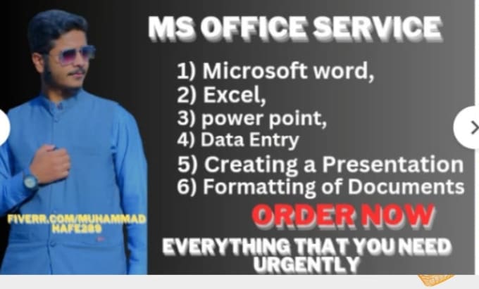 Do urgent ms excel work,word assignments projects and powerpoint ...