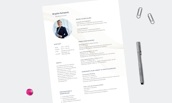 Write your german cv resume lebenslauf by Kasimirgfx | Fiverr Write your german cv resume lebenslauf by Kasimirgfx | Fiverr
