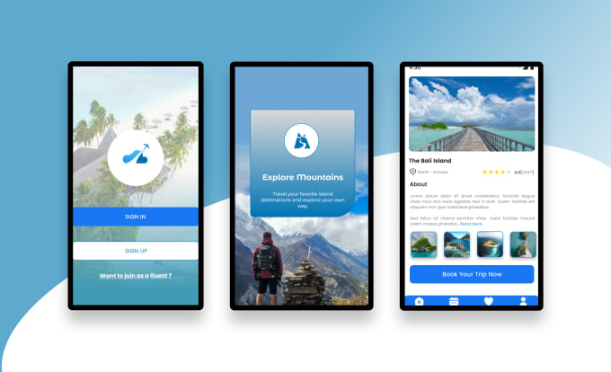 Do mobile app ui ux design for android and ios in figma by A2z_crafts | Fiverr