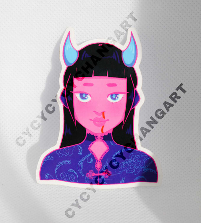 Design cute stickers for you by Cyanchang | Fiverr