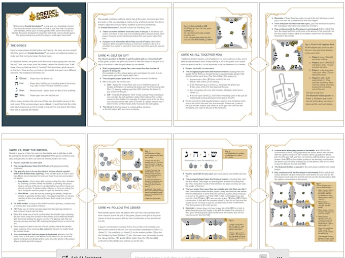 Design a rulebook or sell sheet for your board game by Adhitwp | Fiverr