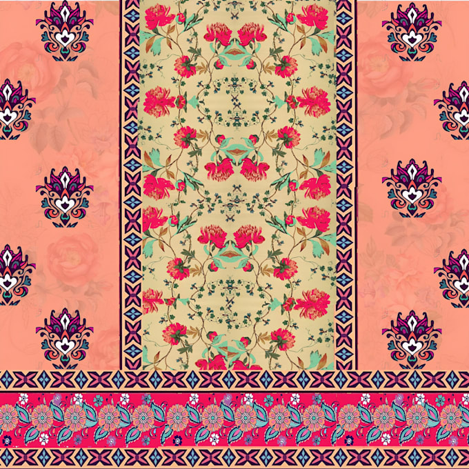 Do digital design for textile design and print by Khadijafakhir55 | Fiverr