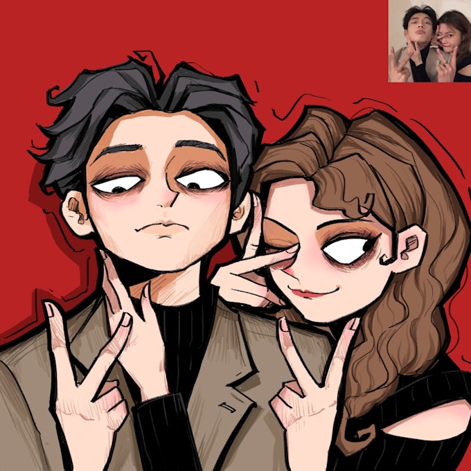 Draw an awesome cartoon style portrait by Majorzackdesign | Fiverr