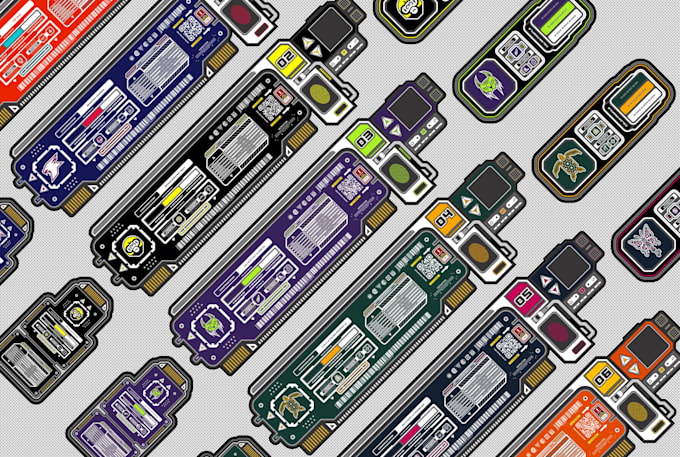 Design futuristic template card, tcg, card game, and board game by ...