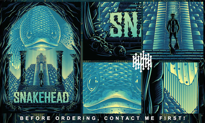 Dark art vector illustration by Al_art_17 | Fiverr