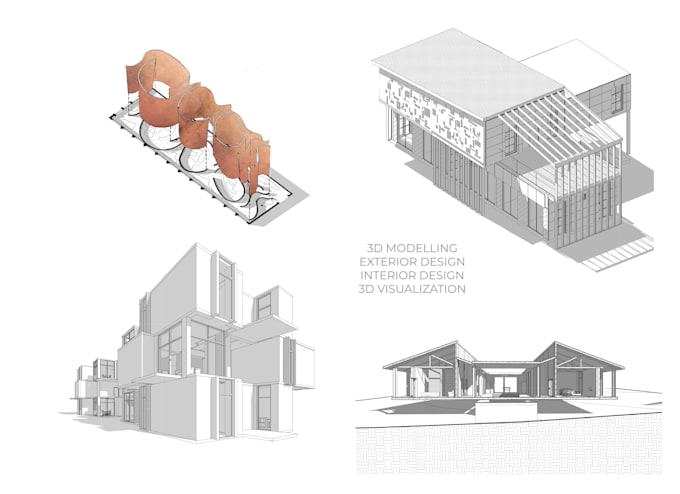 Do 3d architectural interior exterior modelling and rendering on revit by Earthlingstudio | Fiverr