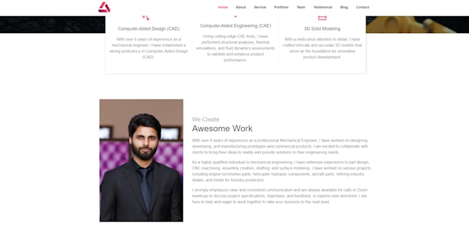 Develop front end of your website using html, css, javascript by Ather18 | Fiverr