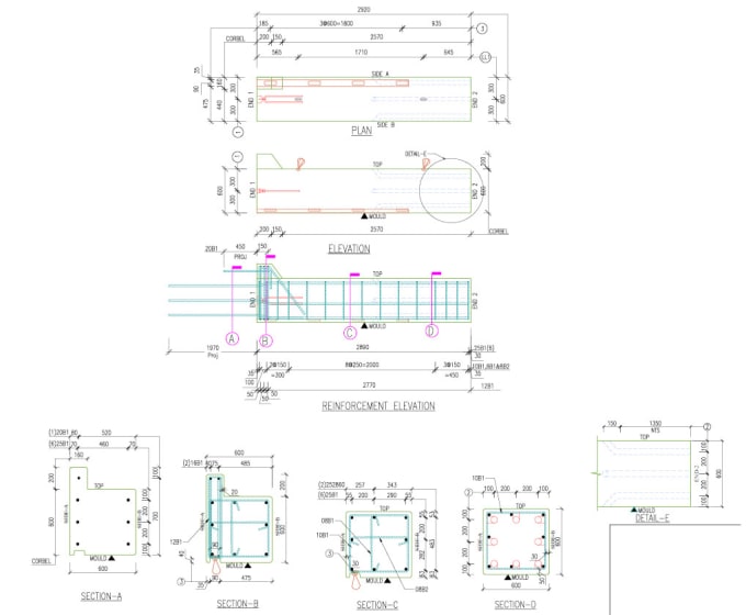 Do precast shop drawings in cad, tekla and revit by Mohanraj2603 | Fiverr