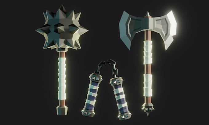 Design low poly items for your game by Marwan_hany | Fiverr