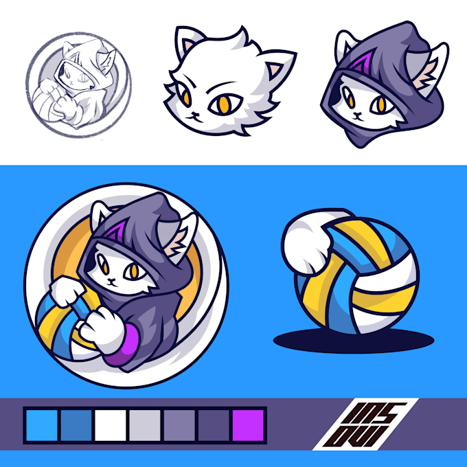 Design cute logo for kids, animals, shop, games, app, streamer, kick by ...