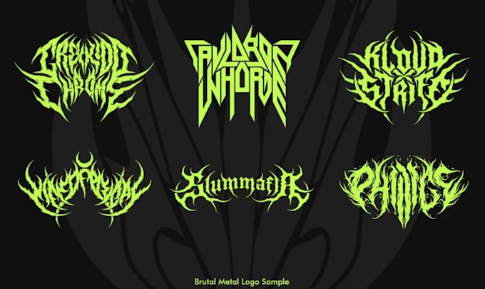 Make custom brutal death metal logo for your band by Rachel_gates | Fiverr