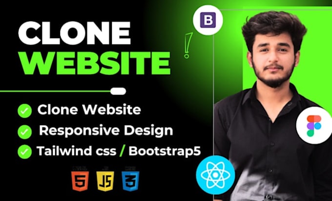 Design responsive web using html css tailwind css figma to react next ...