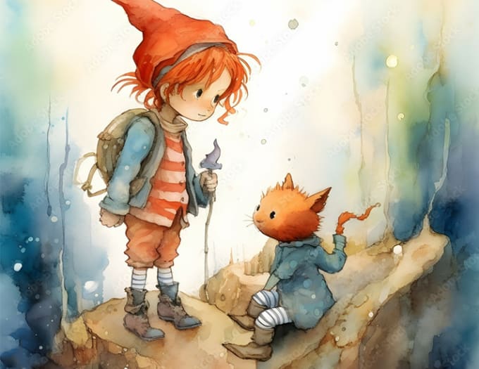 Create watercolor children story book illustration by Janelle_lprice | Fiverr