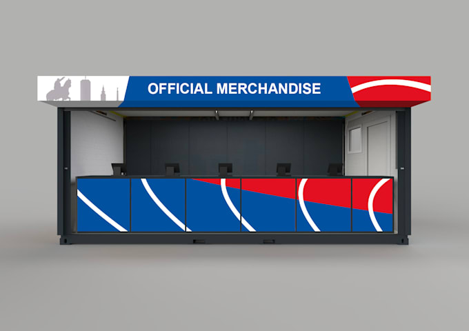 Design your merchandise stand or booth by Sameverill | Fiverr